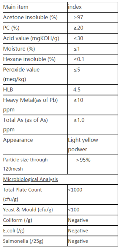2201 IP LCN-90P Non GMO Lecithin Granules